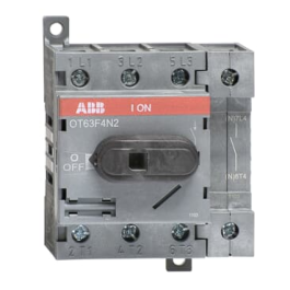 Rozłącznik izolacyjny OT80F4N2, 4P 80A, napęd przedni, bez wałka i rączki
